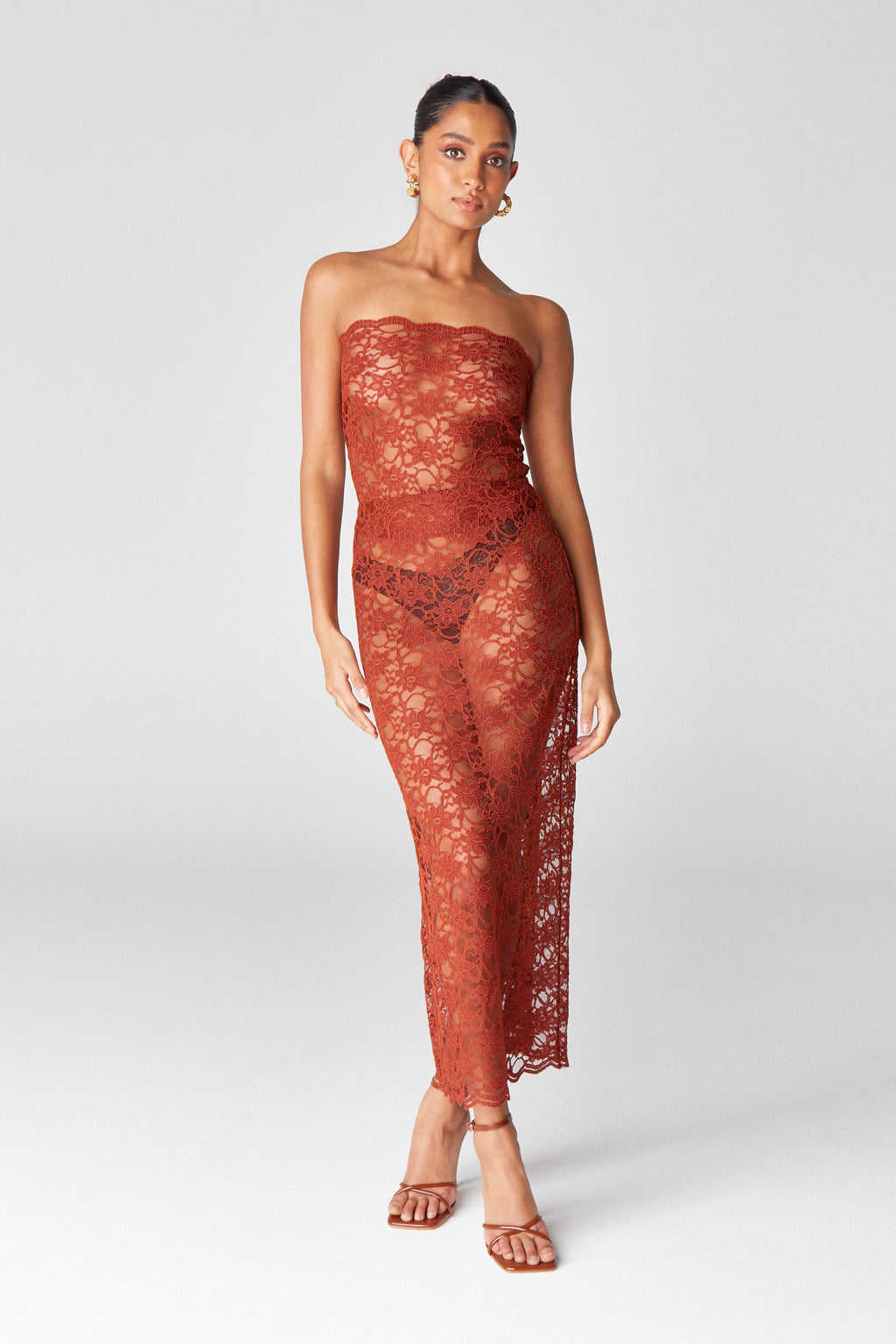 Rust lace Co ord – Hyphen